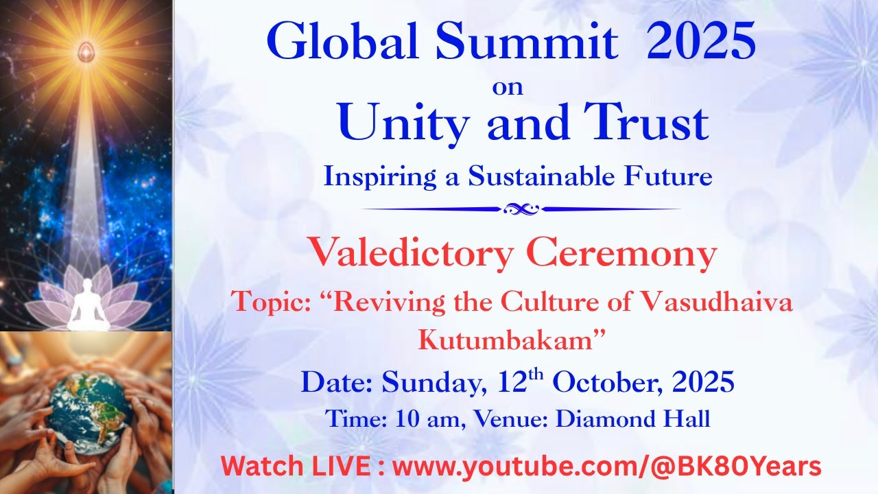 LIVE: Valedictory Ceremony | Global Summit 2025 on Unity & Trust | 12 ...