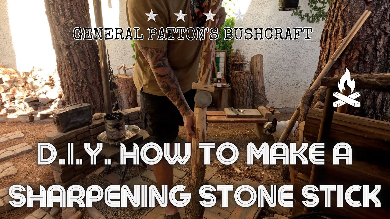 HOW TO MAKE A SHARPENING STONE STICK - D.I.Y #diy - YouTube