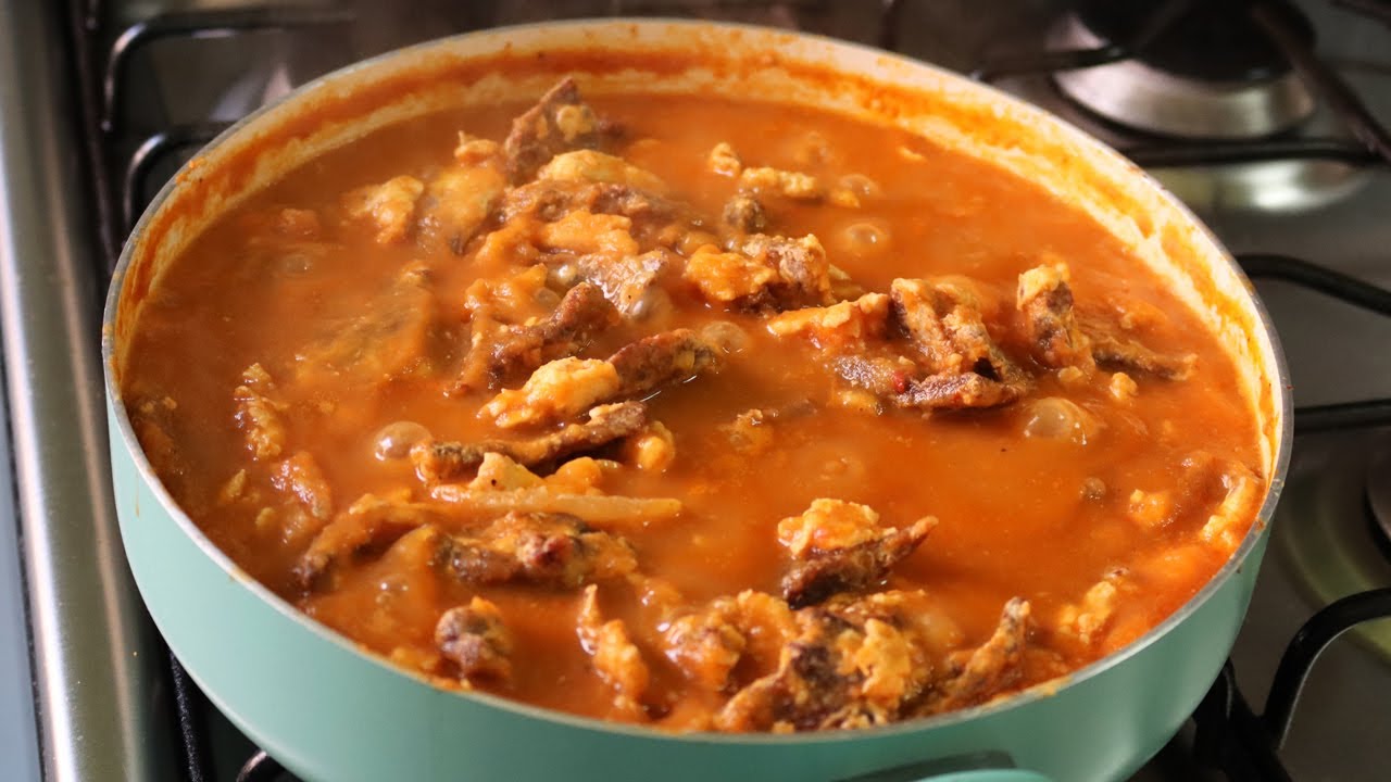 Receta de aporreadillo en salsa roja 🥩🤤😋 - YouTube