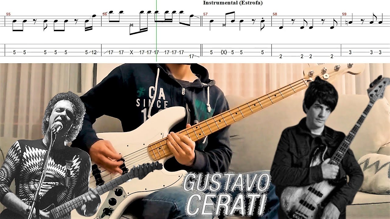 Me Quedo Aquí - Cover de Bajo + TAB Original | Gustavo Cerati - YouTube
