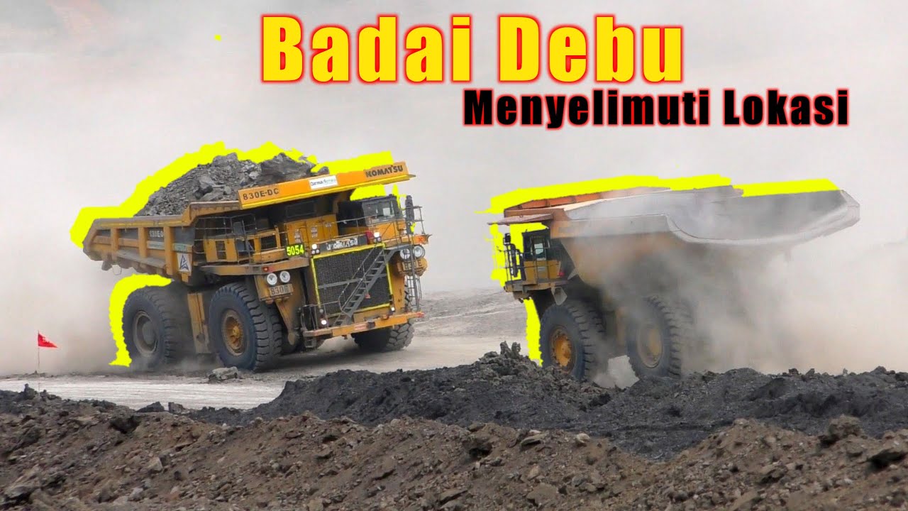 Wow...Inilah kondisi tambang apabila jalan sudah mulai berdebu. - YouTube