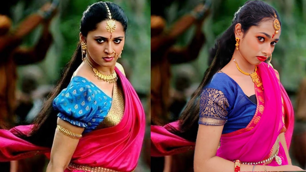 Baahubali Anushka Shetty DevsenaLook recreate by ‎⁨@DaywithDivyavlog⁩ 🔥 ...