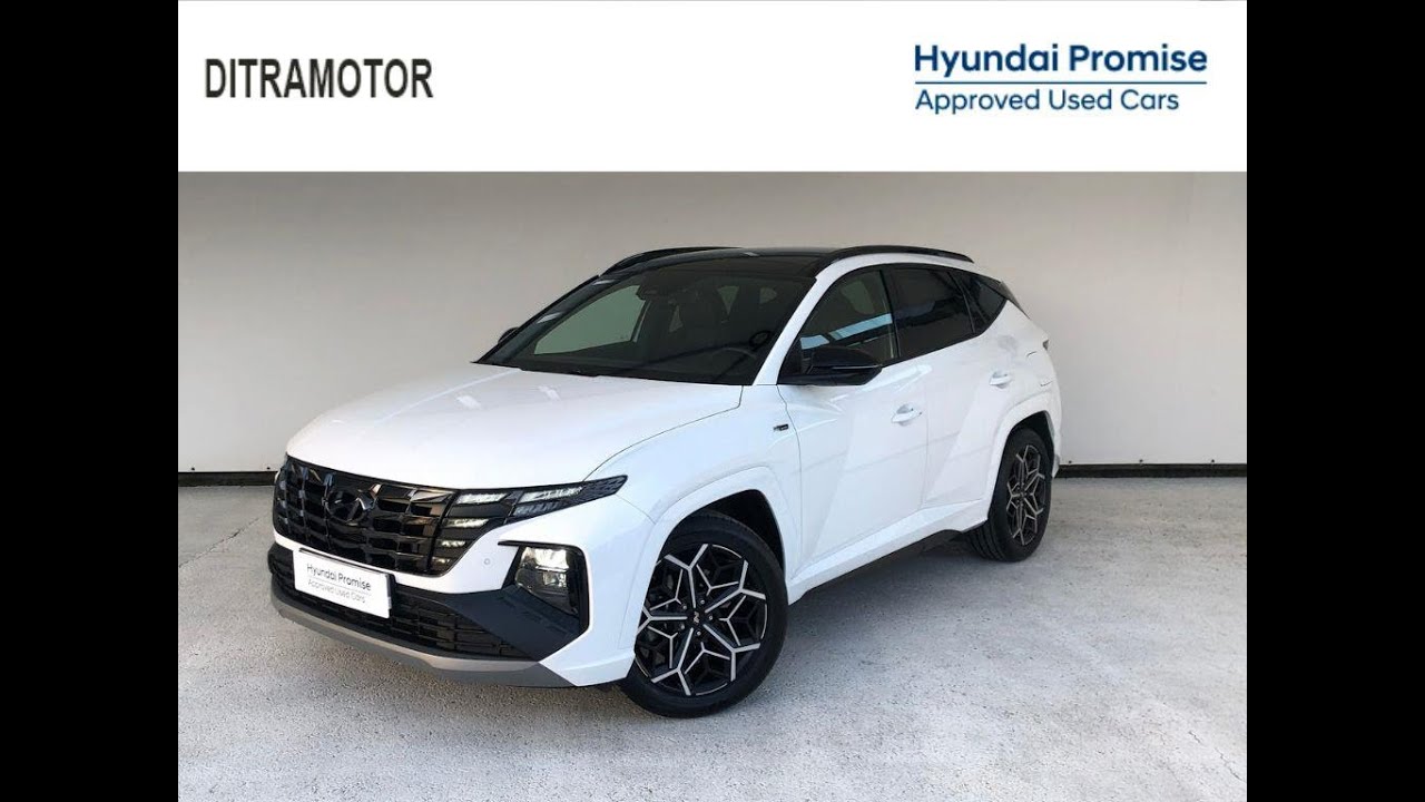 HYUNDAI TUCSON 1 6CRDI 136cv 4X4 DCT NLINE SKY BLANCO - YouTube
