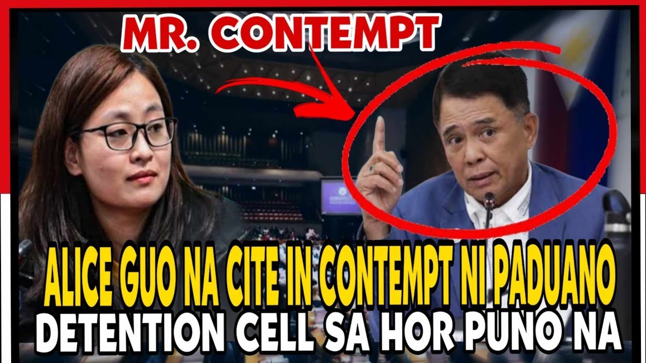 ALICE GUO NA CITE IN CONTEMPT NI PADUANO/DETENTION CELL SA HOR PUNO NA ...