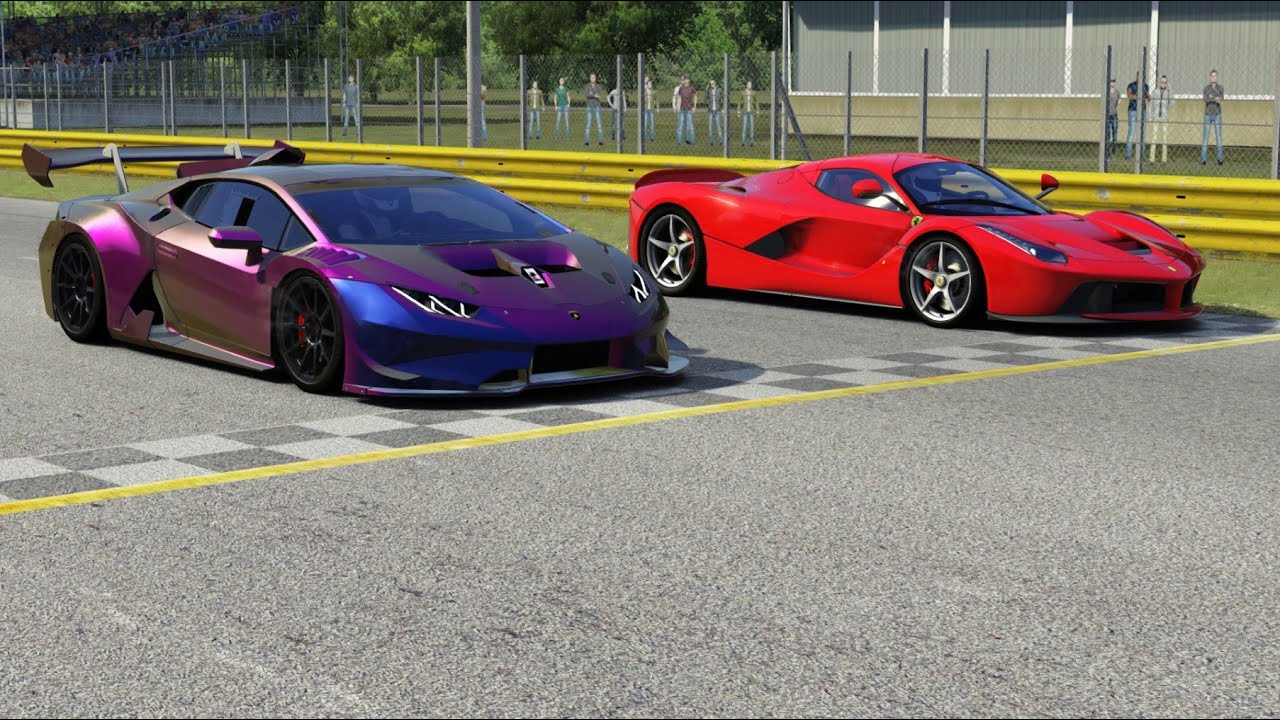 Lamborghini Huracan Alex Choi's Unicorn V4 1083whp vs Ferrari LaFerrari ...