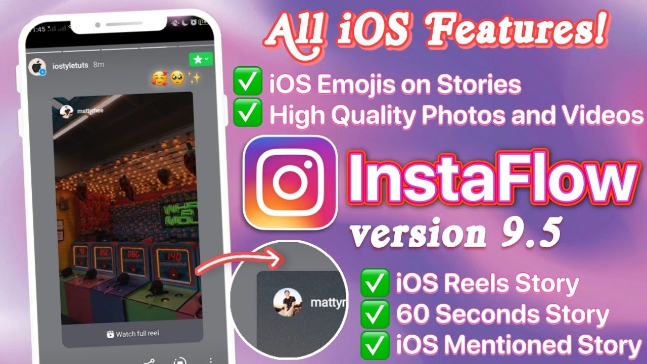 InstaFlow v9.5 | iOS Instagram with all features - YouTube