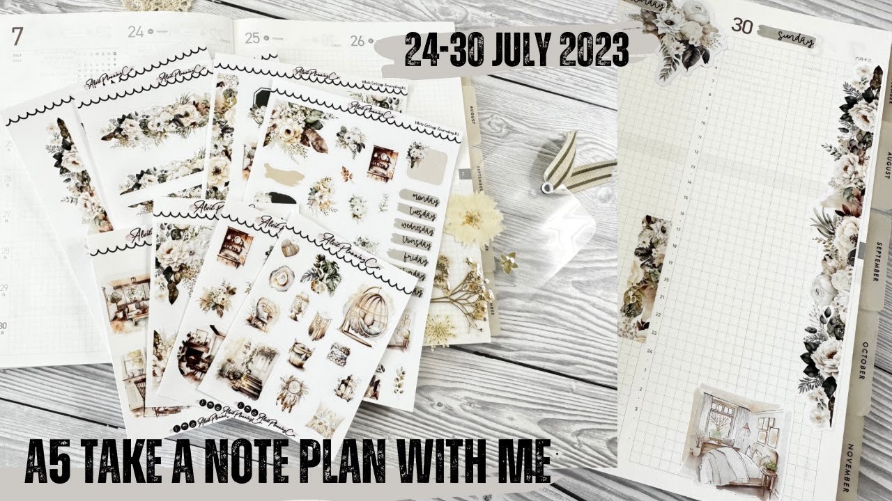 Take a note || A5 Plan with me || 24-30 July 2023 - YouTube