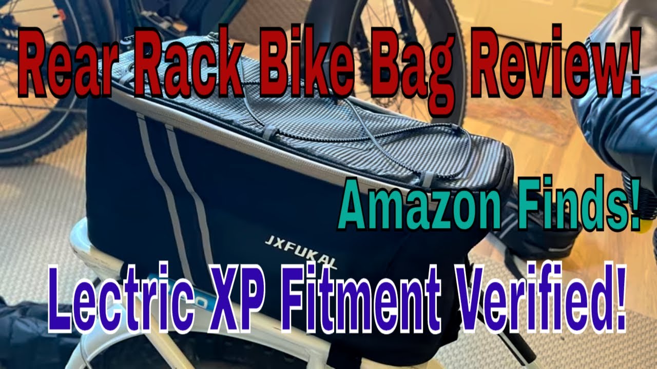 Rear Bike Rack Bag Review: Lectric XP Install! Amazon Budget Finds # ...