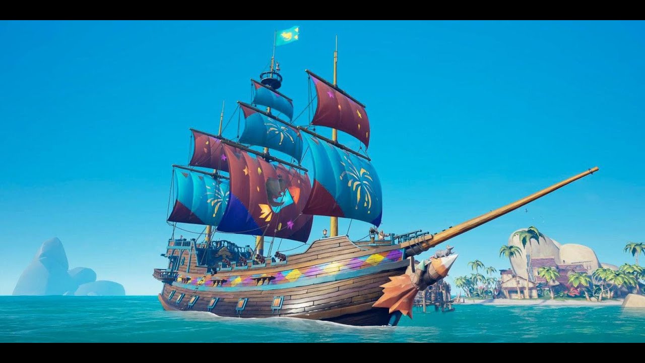 Party Boat With Party Goats Crew 1 #sot #seaofthieves - YouTube