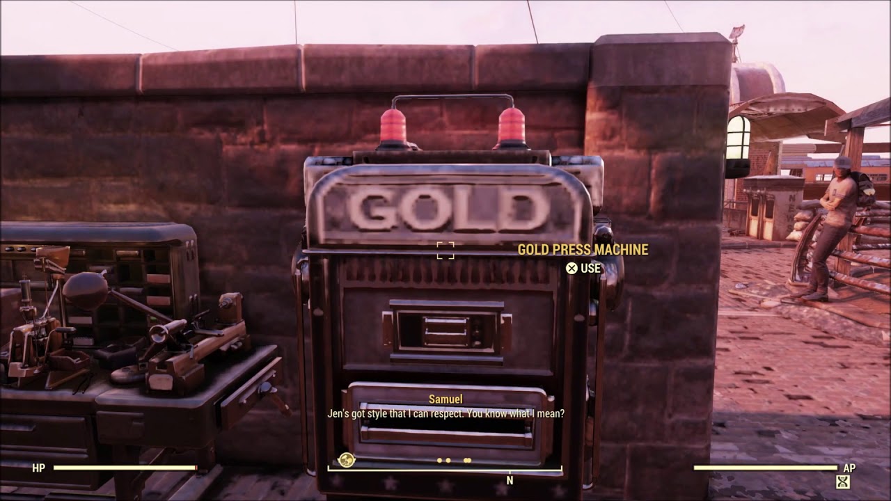 Fallout 76 Wastelanders Gold Press Machine Locations - YouTube