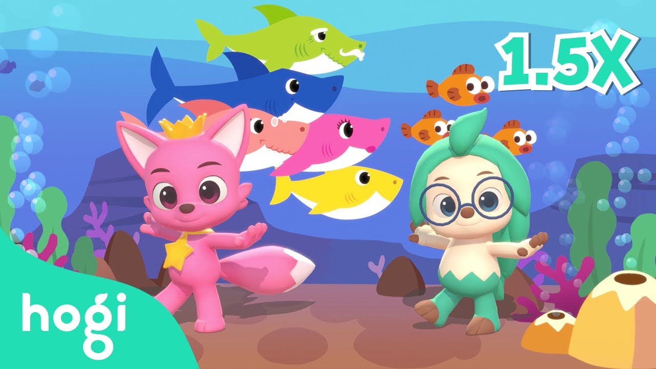 Faster and Faster Baby Shark! | Pinkfong & Hogi Dance Dance | Nursery ...