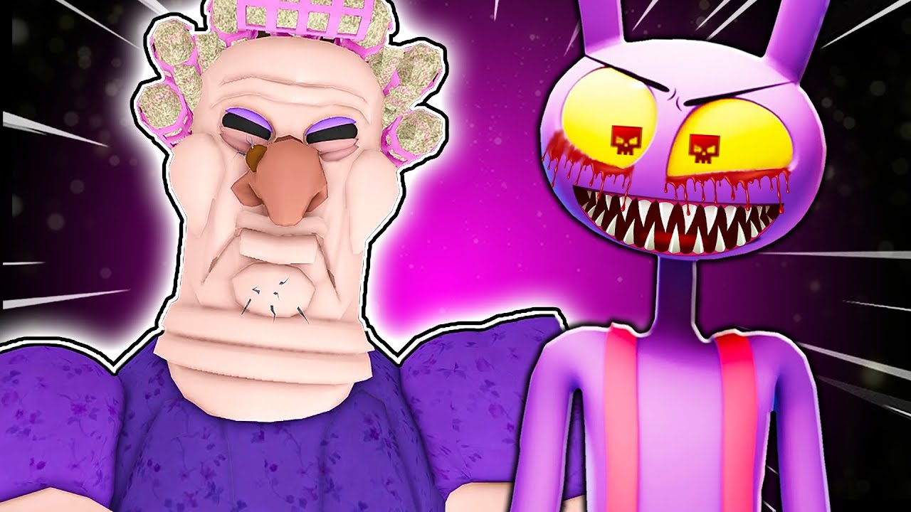EVIL DIGITAL CIRCUS JAX vs GRUMPY GRAN | Roblox - YouTube