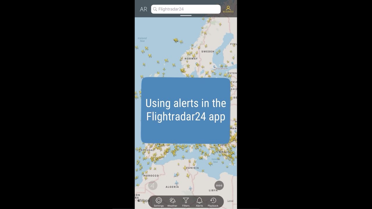 Tutorial: Creating a custom alert on the Flightradar24 mobile app - YouTube