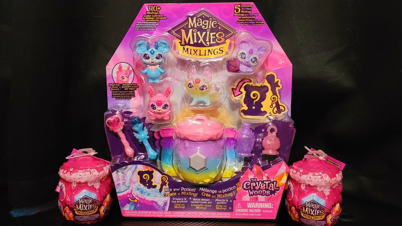 Asmr Unboxing Magic Mixies The Crystal Woods🌈 Rainbow Deluxe Pack And ...
