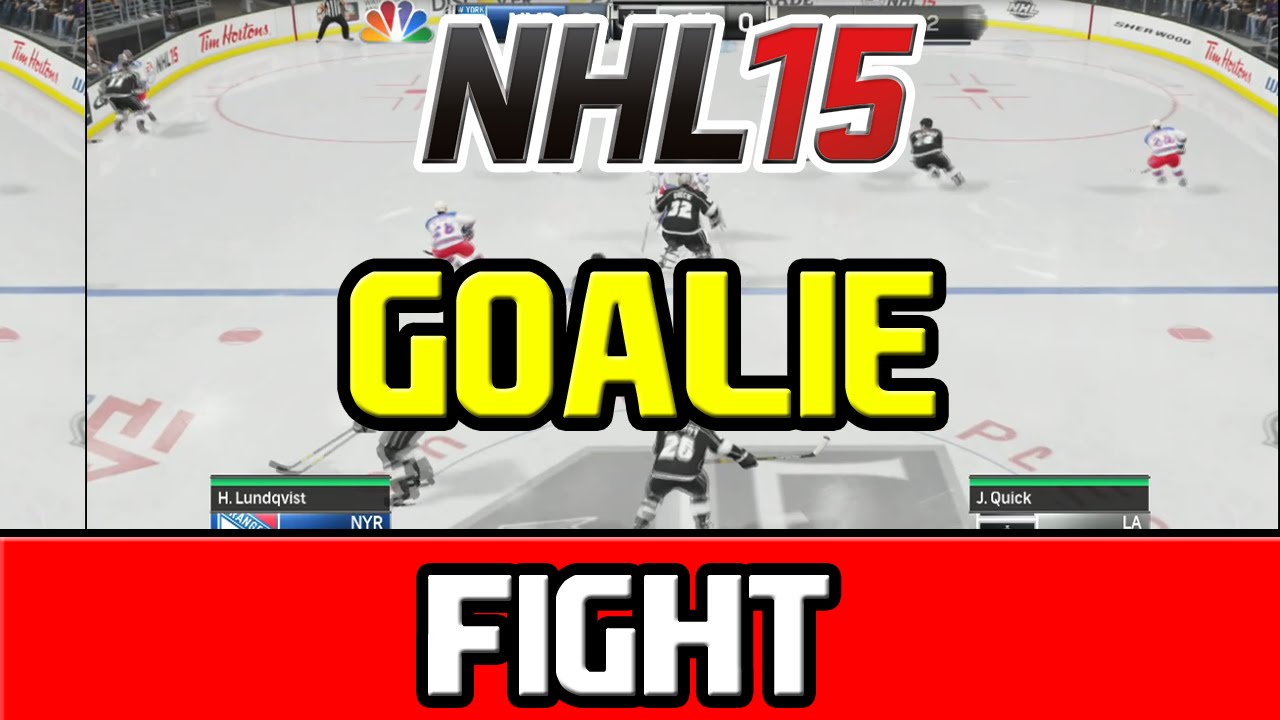 NHL 15: Goalie Fight (NHL 15 Demo Gameplay) - YouTube