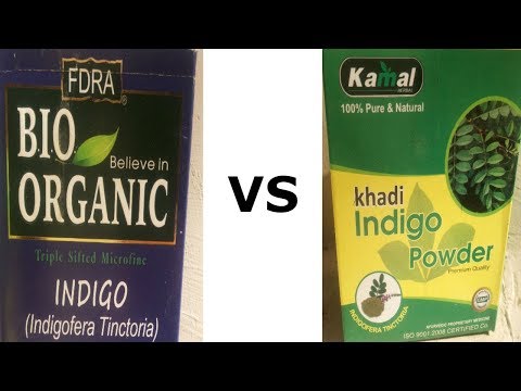 Bio Organic Indigo Powder Vs Khadi Indigo Powder Dye Hair Black ...