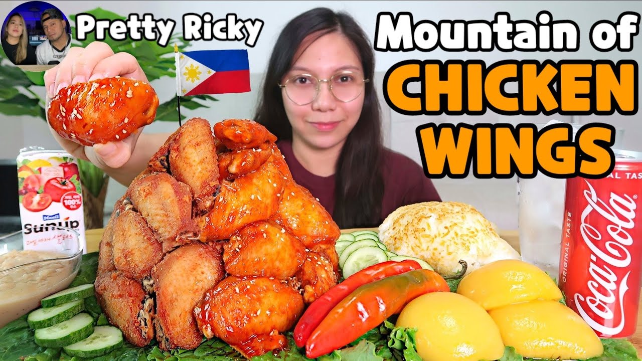 MOUNTAIN OF CHICKEN WINGS MUKBANG | Mukbang Philippines | CHEF OBANG ...