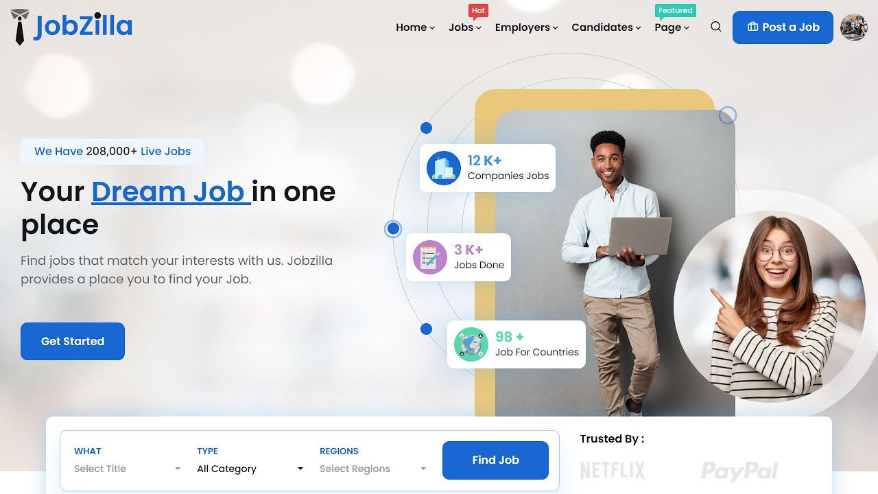 JobZilla - WordPress Theme Overview #wordpress #job #jobsearch # ...