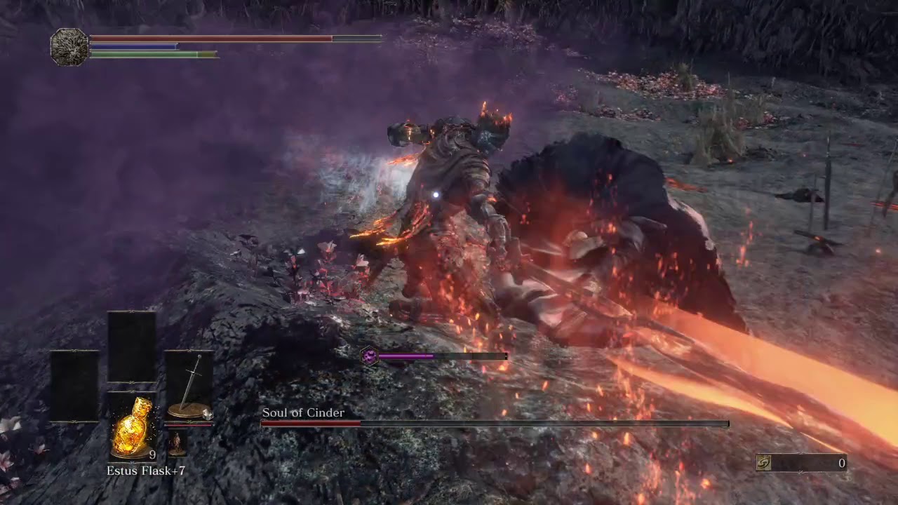 DS3 Boss fight - Soul of Cinder (33rd attempt) - YouTube