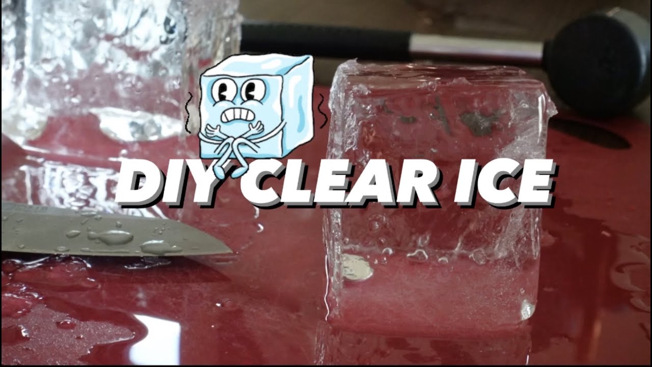 DIY Clear Ice 🧊 make your drinks look better! - YouTube