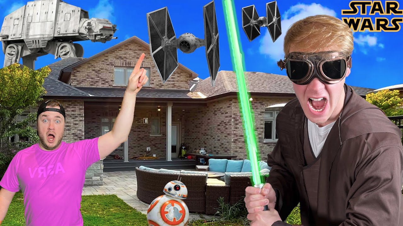 PAPA JAKES House Attacked By REAL LIFE Star Wars Characters! - YouTube