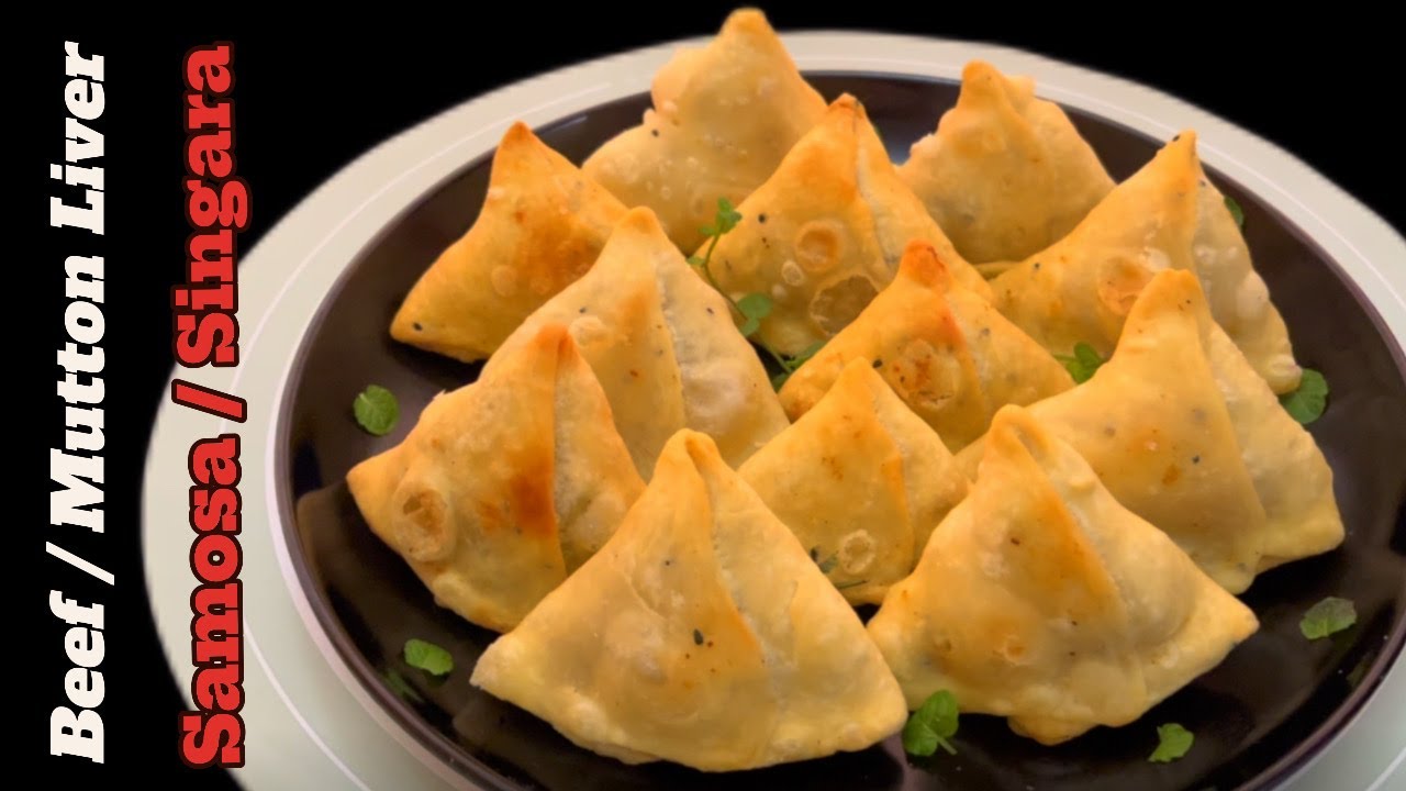 Mutton /Beef Liver Samosa /Singara Recipe | Easy Samosa / Singara ...
