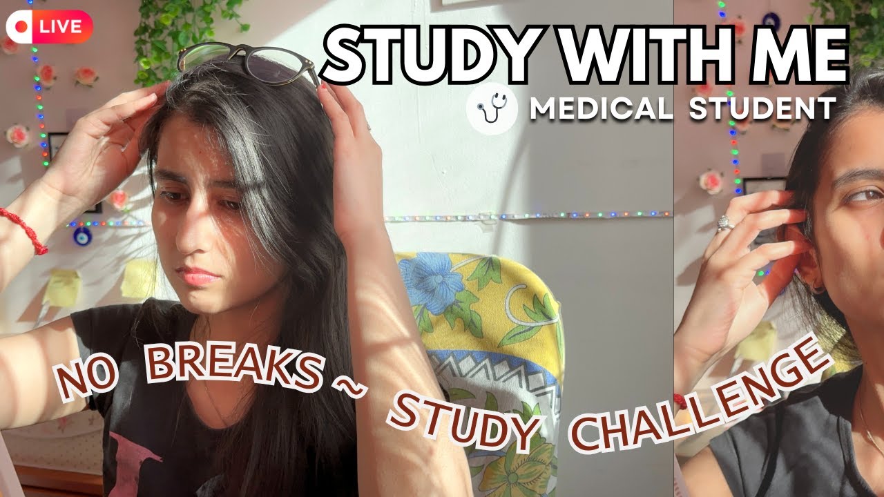 3 Hours Non-Stop!🚀Study Challenge😰|𝓜𝒆𝓭 𝑺𝒕𝓾𝓭𝒆𝓷𝒕🩺|Study With Me 𝘓𝘐𝘝𝘌| No Breaks - YouTube