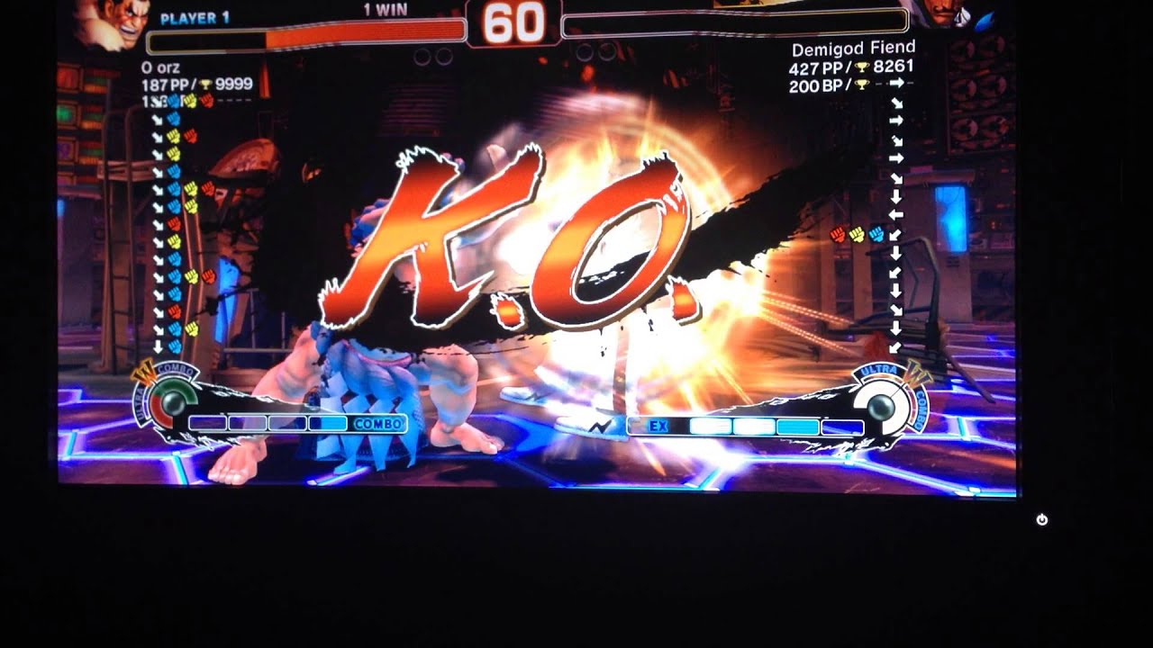 USF4: 25 Hit Desk Combo with E Honda performed in endless battle - YouTube