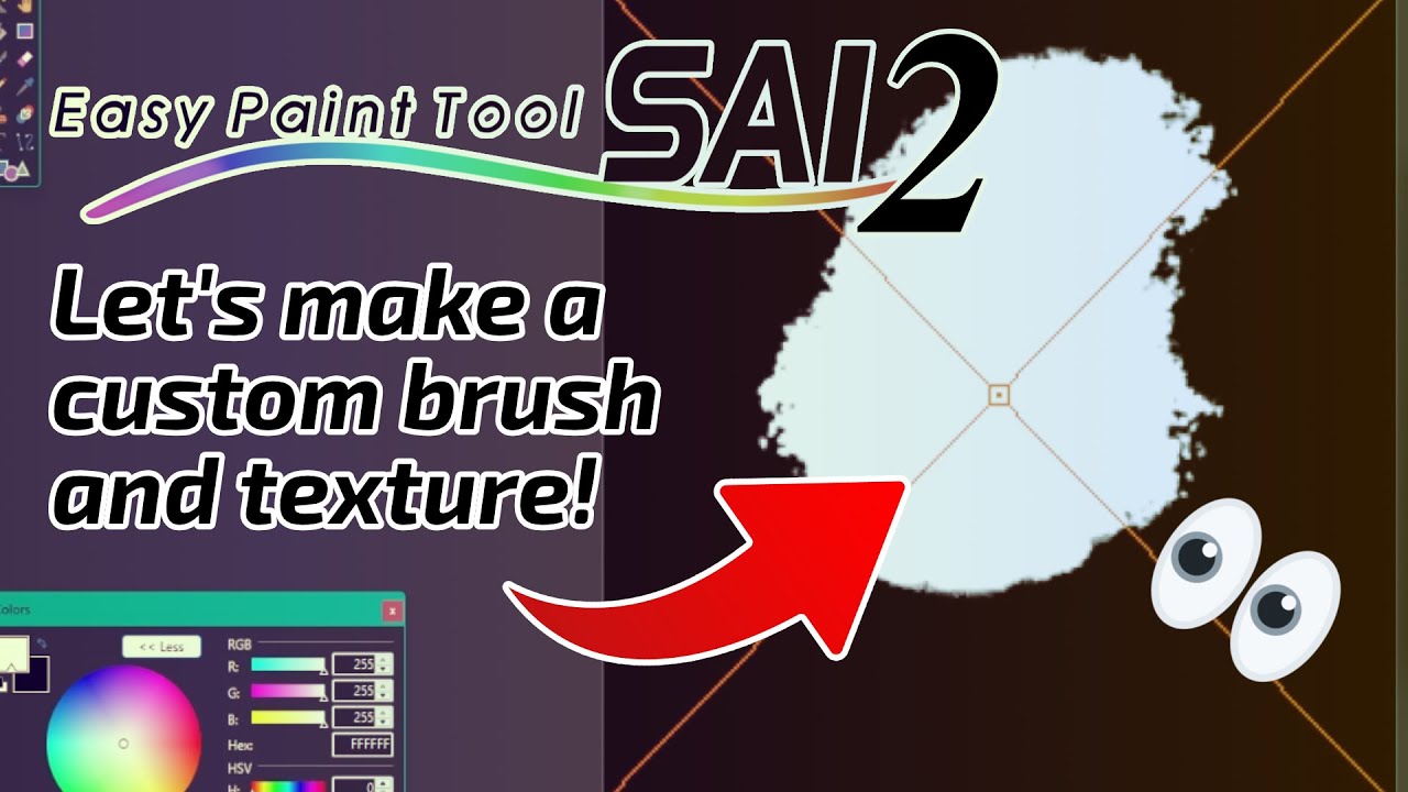 Make your own CUSTOM brushes in Paint Tool Sai 2! - YouTube