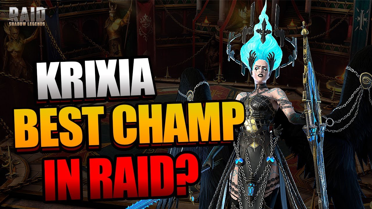 THE TRUE OP MYTHICAL CHAMPION! NIGHT QUEEN KRIXIA! | Raid Shadow ...
