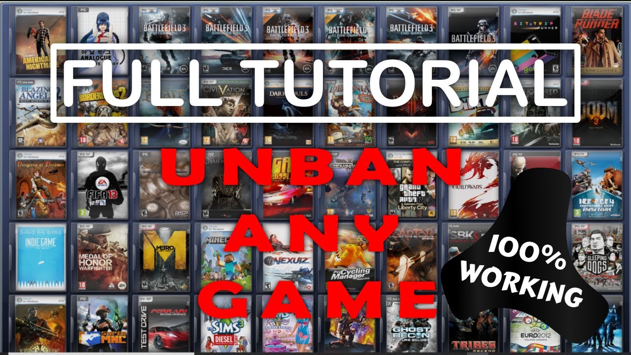 How to Unban All Games - YouTube