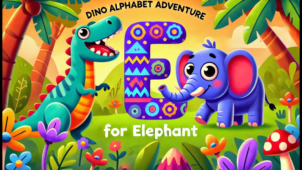 Learn about Alphabet E | Mysterious story of Elephant & Magical Egg ...