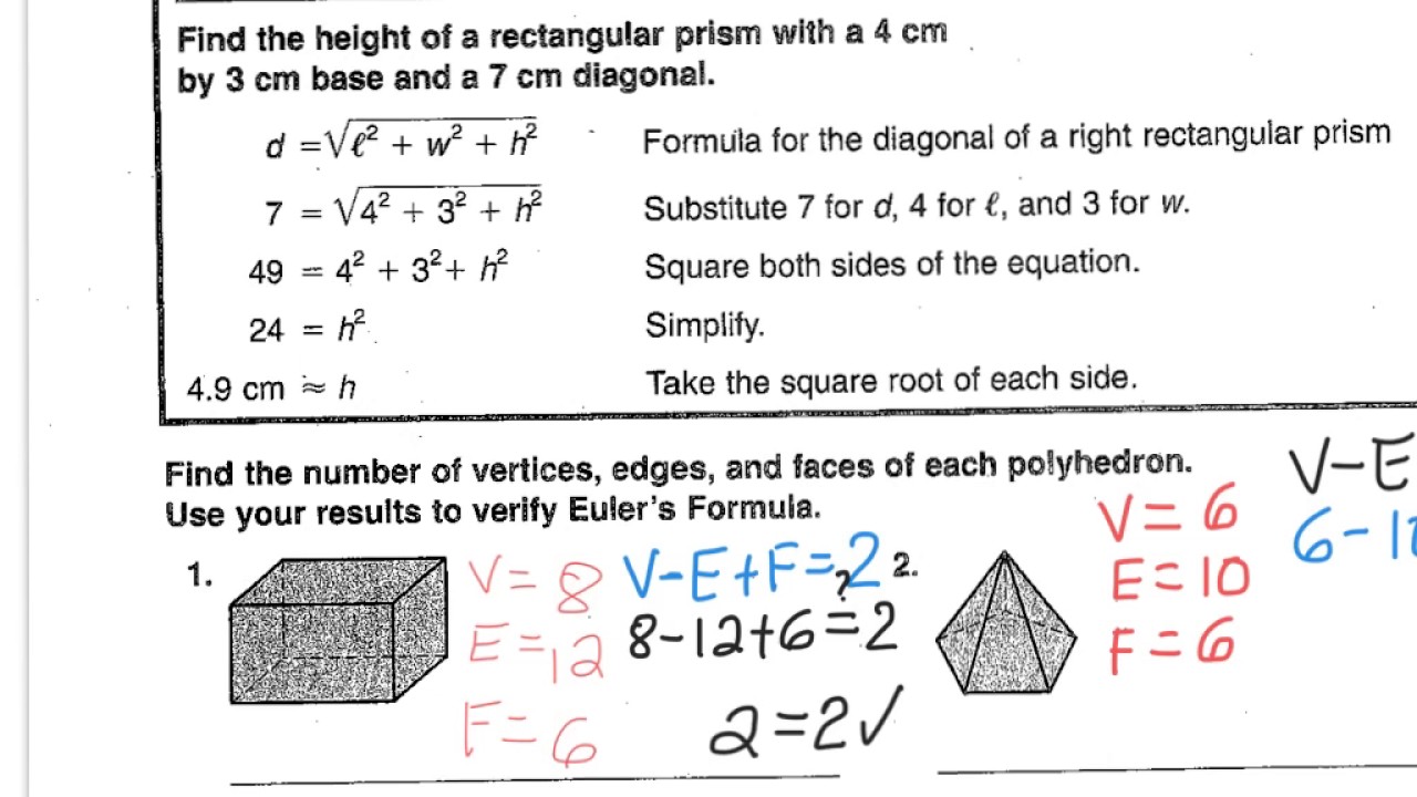 Sec. 10.3 Formulas in Three Dimensions Part I - YouTube