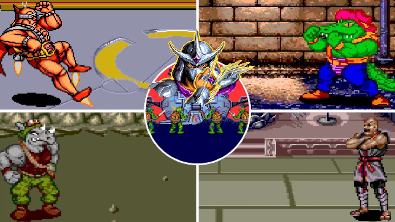 Teenage Mutant Ninja Turtles: The Hyperstone Heist (Genesis) All Bosses ...