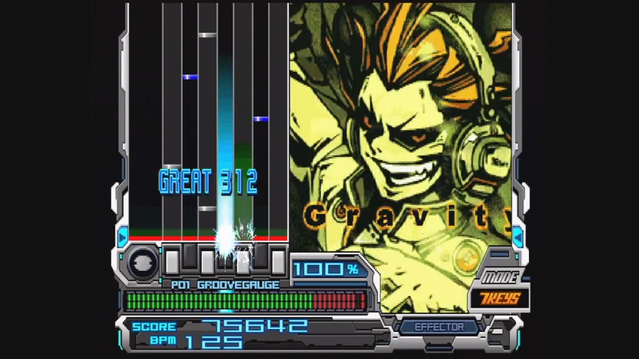 [60fps] Gravity (SP 7KEYS) / AutoPlay / TaQ / CS beatmania IIDX 8th ...