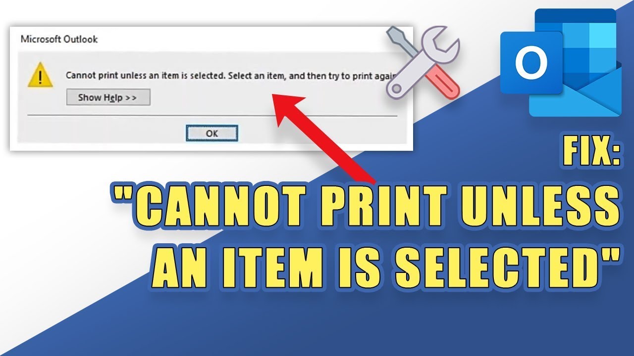 Fix Outlook Not Responding When Trying to Print - YouTube