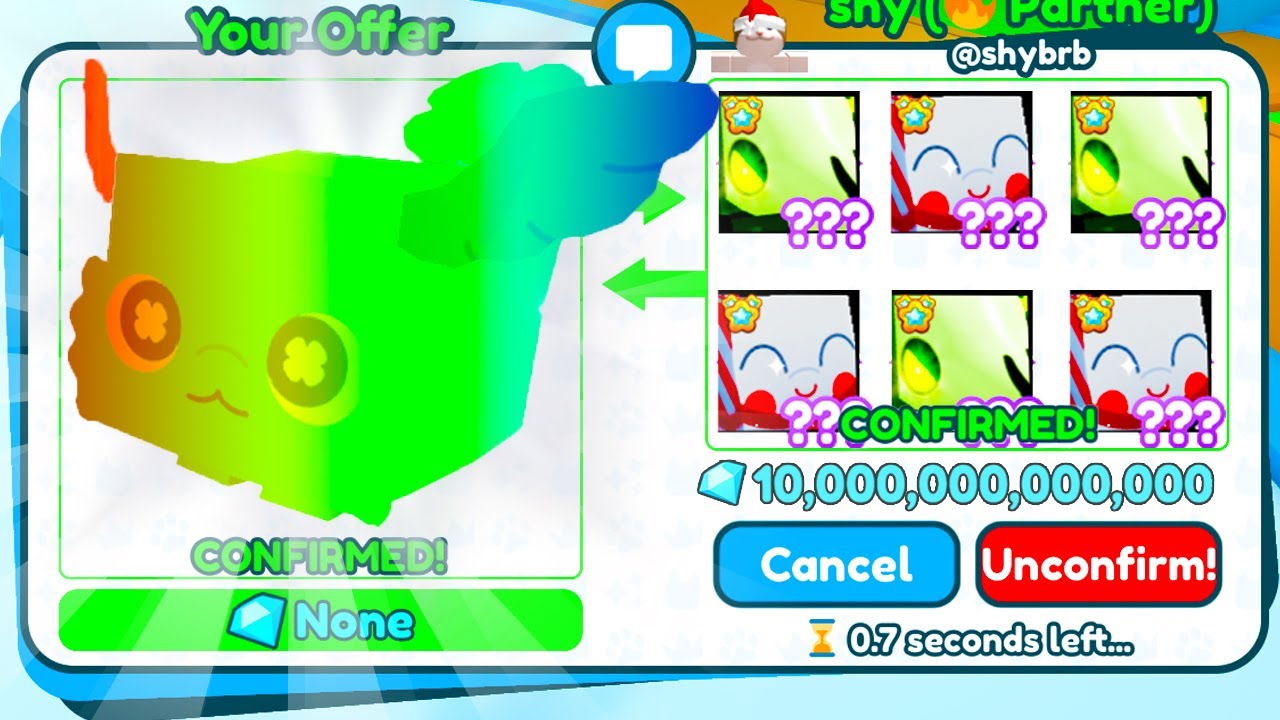Trading RAINBOW Titanic Lucki For THIS.. (Pet Simulator X) - YouTube