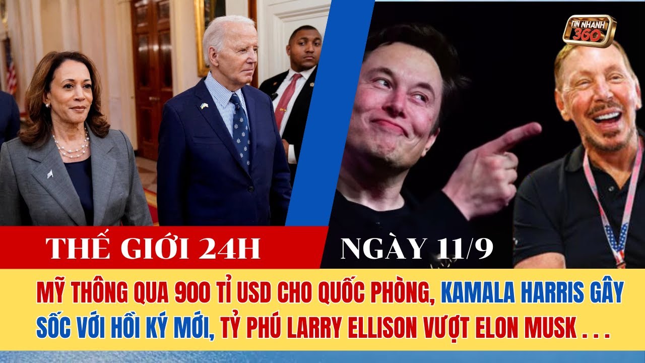 900 tỉ USD cho quốc phòng Mỹ, Kamala Harris chỉ trích Biden, Tỷ phú ...
