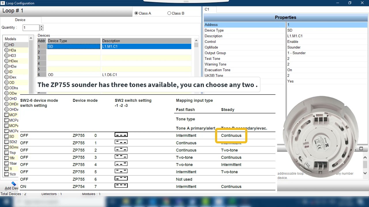 How to set up PCC ZP755 tone on a ZP2 Control Panel - YouTube