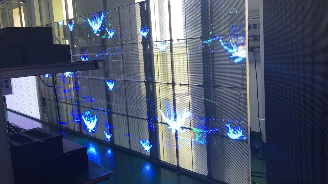Transparent led screen with best transparency and displaying effects ...