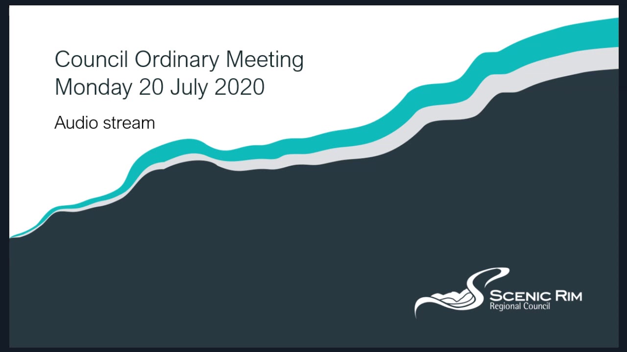 Scenic Rim Regional Council Ordinary Meeting - 20 July 2020 - YouTube