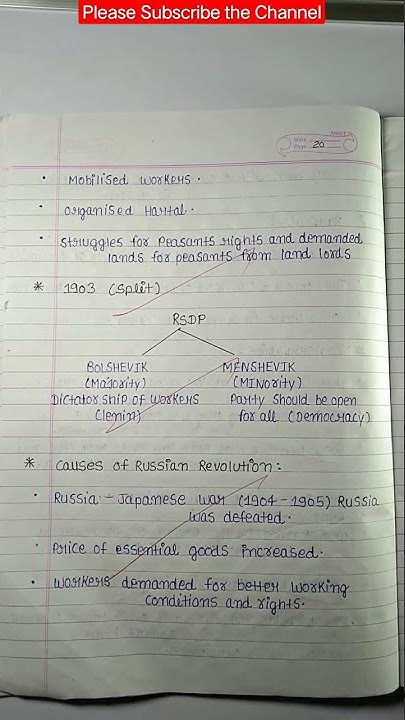 Class 9 Ch-2 History "Socialism in Europe and Russia" Best Notes If you ...