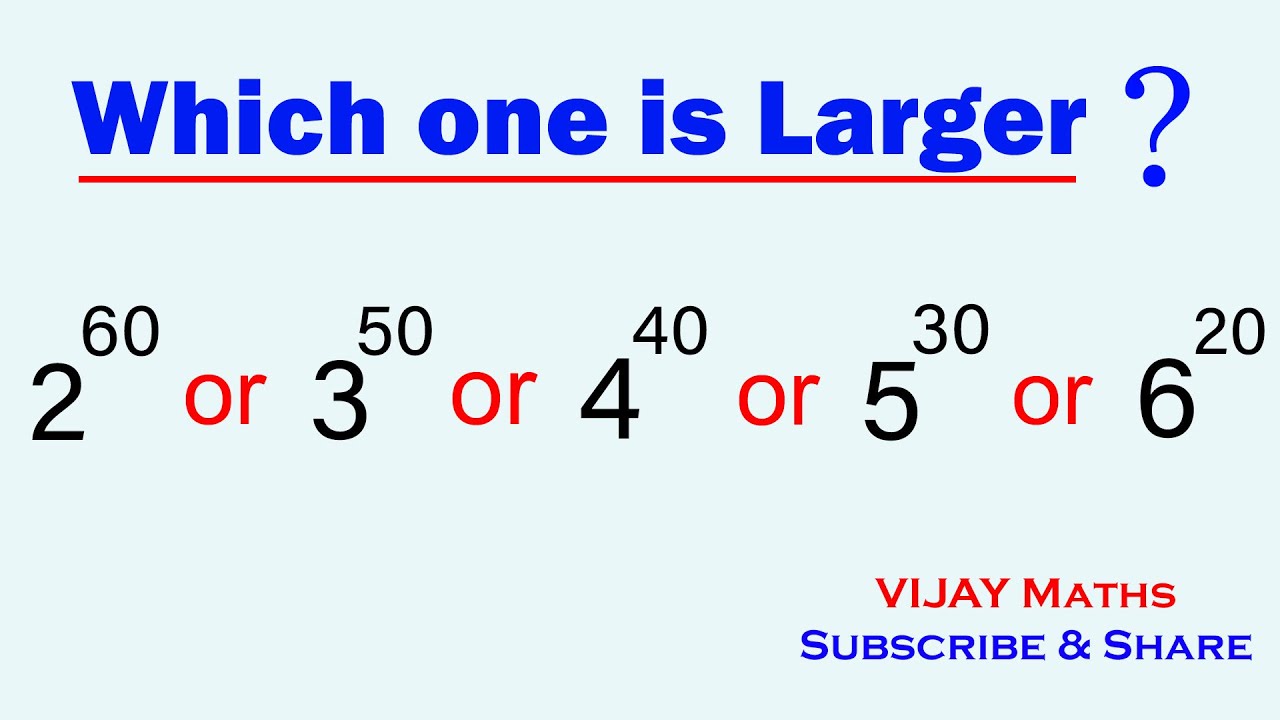 Math Olympiad | Which one is Larger ? | You should learn this method ...