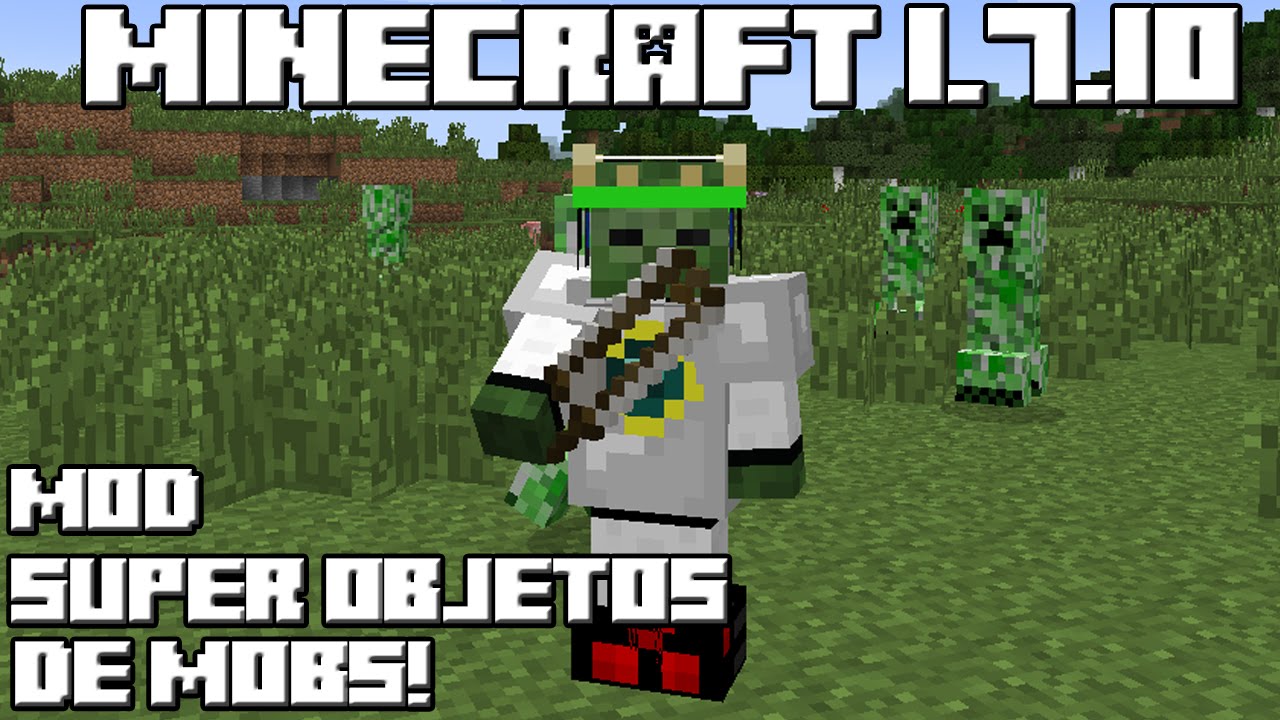 Minecraft 1.7.10 MOD SUPER OBJETOS DE MOBS! - YouTube