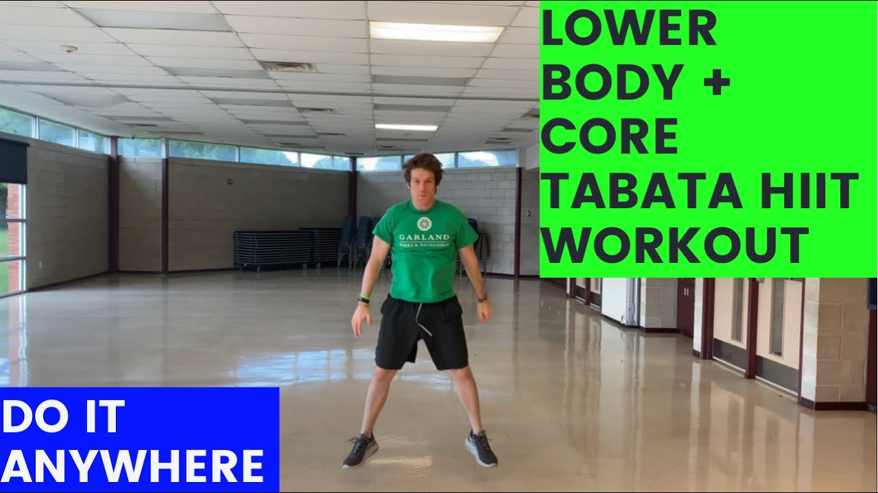 QUICK HIIT TABATA [Lower Body + Core] Workout That You Can Do Anywhere ...