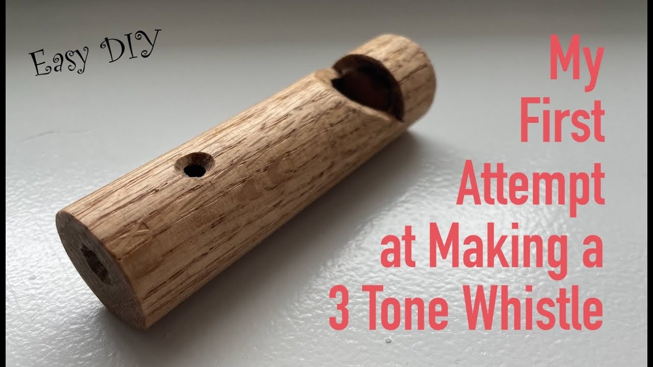 My First Attempt at Making a 3 Note DIY Whistle - YouTube