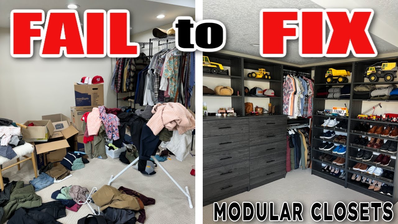 Custom Home Closet FAIL - Complete FIX in Minutes. - YouTube