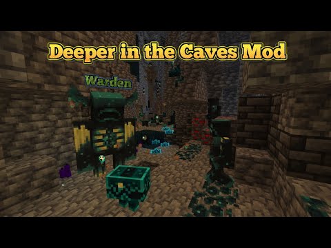 Minecraft 1.16.5 - Deeper in the Caves Mod (1.18 Warden mob) - YouTube