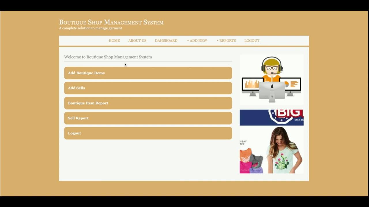 Boutique Shop Management System | Java JSP Servlet Project Tutorial | Java JSP CRUD Project ...