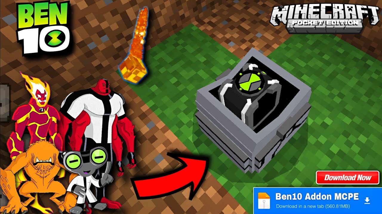 Ben 10 Infinite Crisis Addon For Minecraft PE 1.20 + | BEN10 Omnitrix ...